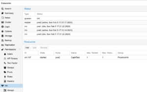 Setting up a High Availability Cluster with Proxmox - LinuxTek Canada